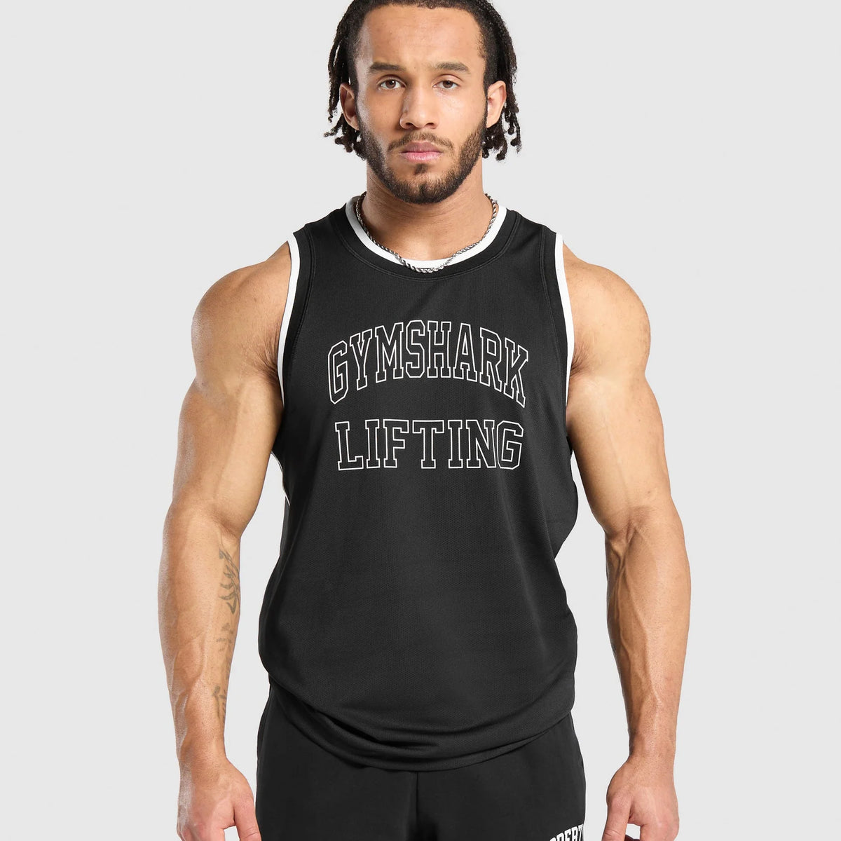 Gymshark Mesh Tank - Black – Dawntown