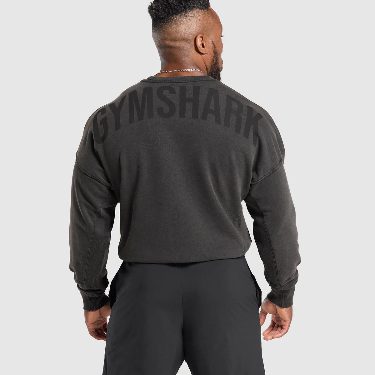 Gymshark Power Washed Crew - Black – Dawntown